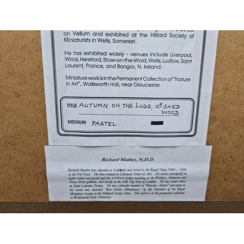 RICHARD MATHER. Autumn on the Lugg, near Sned Wood, signed and dated ...