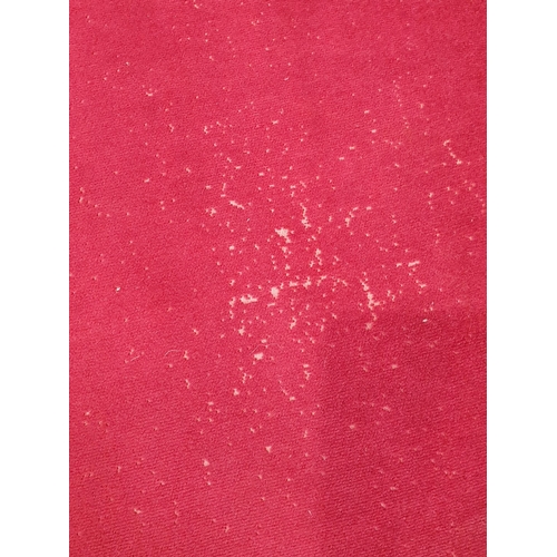 A carved and upholstered camelback Settee raised on squat carved ...