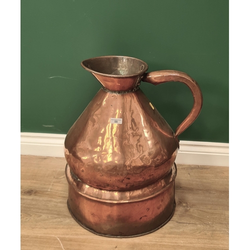 A 4 Gallon Copper Jug with large loop handle by L Lumley, America ...