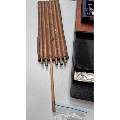 A box containing a Planimeter (fixed arm), a Winsor and Newton ...