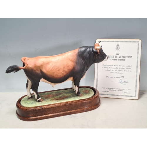 A Royal Worcester Model of a Jersey Bull modelled by Doris Lindner ...