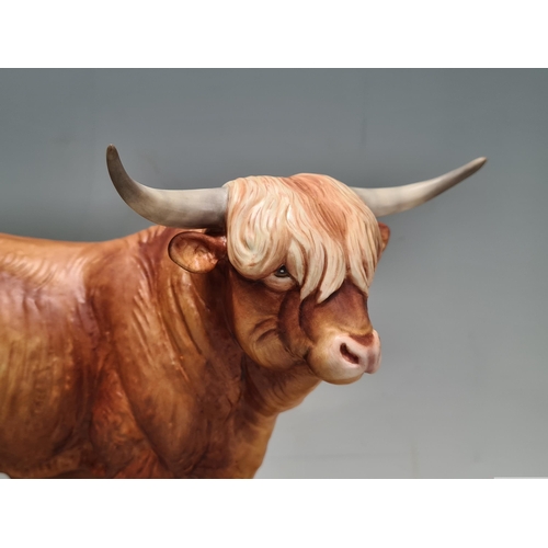 A Royal Worcester Model of a Highland Bull modelled by Doris Lindner ...
