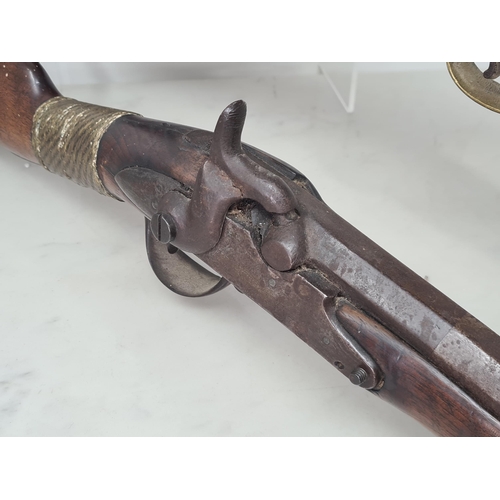 Two 19th Century Percussion Muskets, both showing evidence of tribal ...