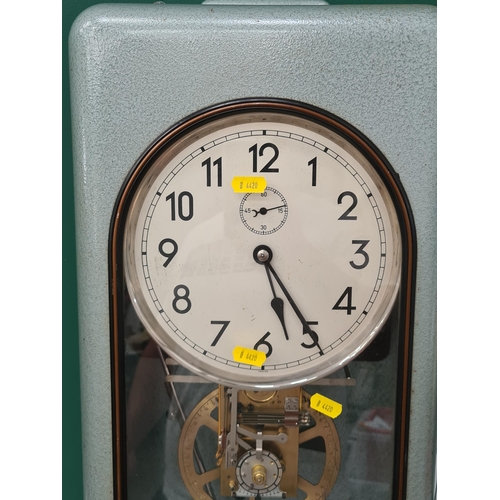 A Dictograph Wall Clock with circular dial, 3ft H x 12in W, (R10)