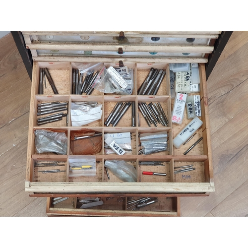 A Tool Chest containing various tools, a two drawer Cabinet with tools ...