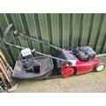 A Mountfield M3 Rotary Mower with grass collection box