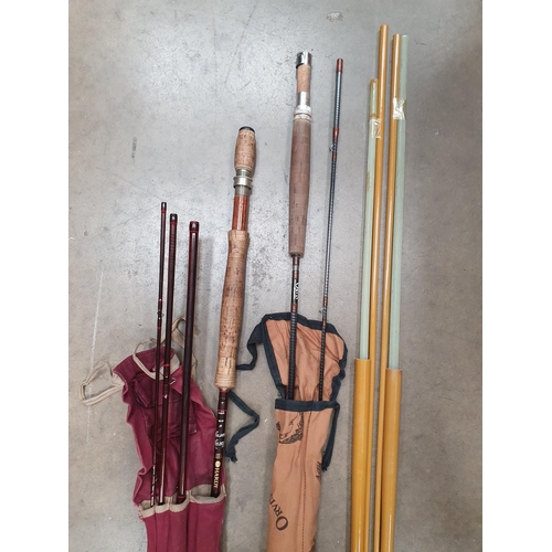 A Hardy 'Sovereign' 10ft fly Fishing Rod, An Orvis 'graphite' fly ...