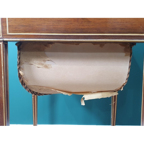 A 19th Century rosewood Work Table/Writing Table with single fitted ...