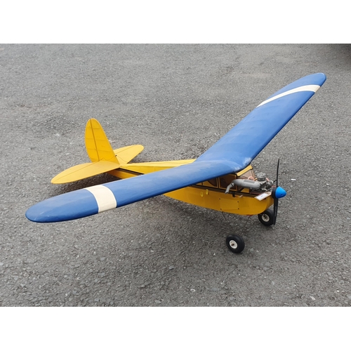 A petrol driven radio controlled Model of a High single winged Trainer ...