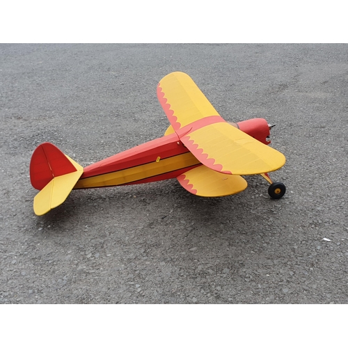 A petrol driven radio controlled Model of a Bi-plane 4ft 10in W x 3ft 8in L