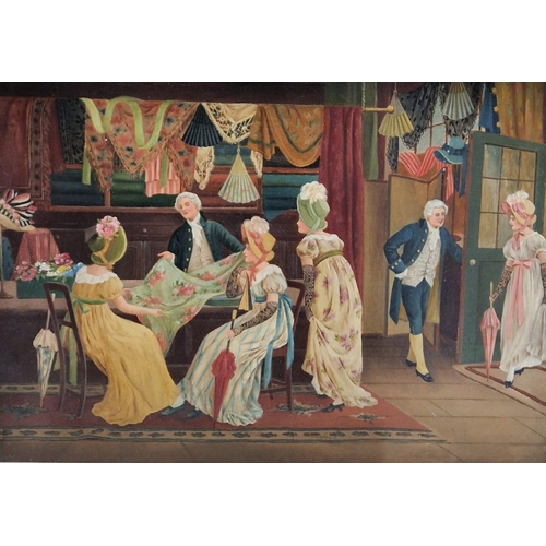 OLIVER STOCKMAN. 'Blind Man's Buff', signed, , oil on board, 15 x 20 in ...