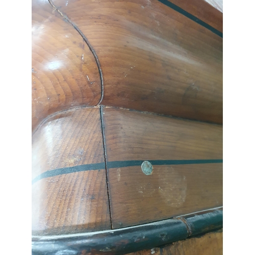 A Double Pine Wardrobe fitted pair of cupboard doors and single drawer ...