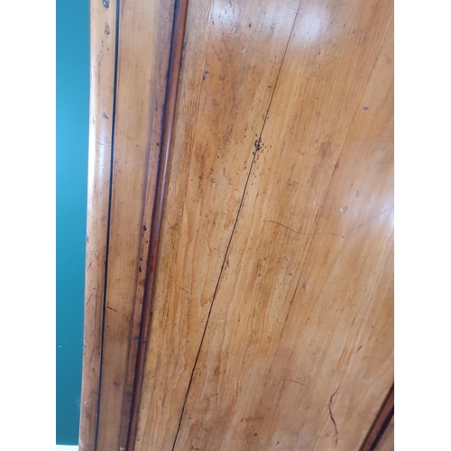 A Double Pine Wardrobe fitted pair of cupboard doors and single drawer ...