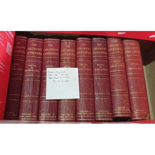 Eight Volumes of The Children's Encyclopaedia, edited by Arthur Mee ...