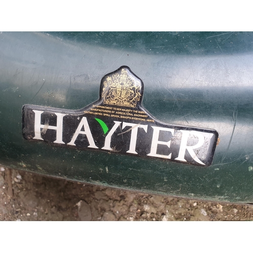 A Hayter Rotary Mower with Harrier 48 motor and collection box