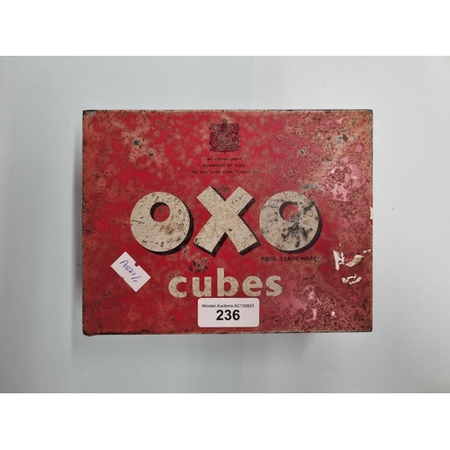 A collection of commemorative 50 pence Coins, in a vintage OXO Tin, to include Beatrix Potter and Te