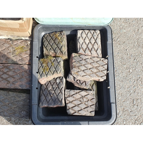 A collection of edging tiles