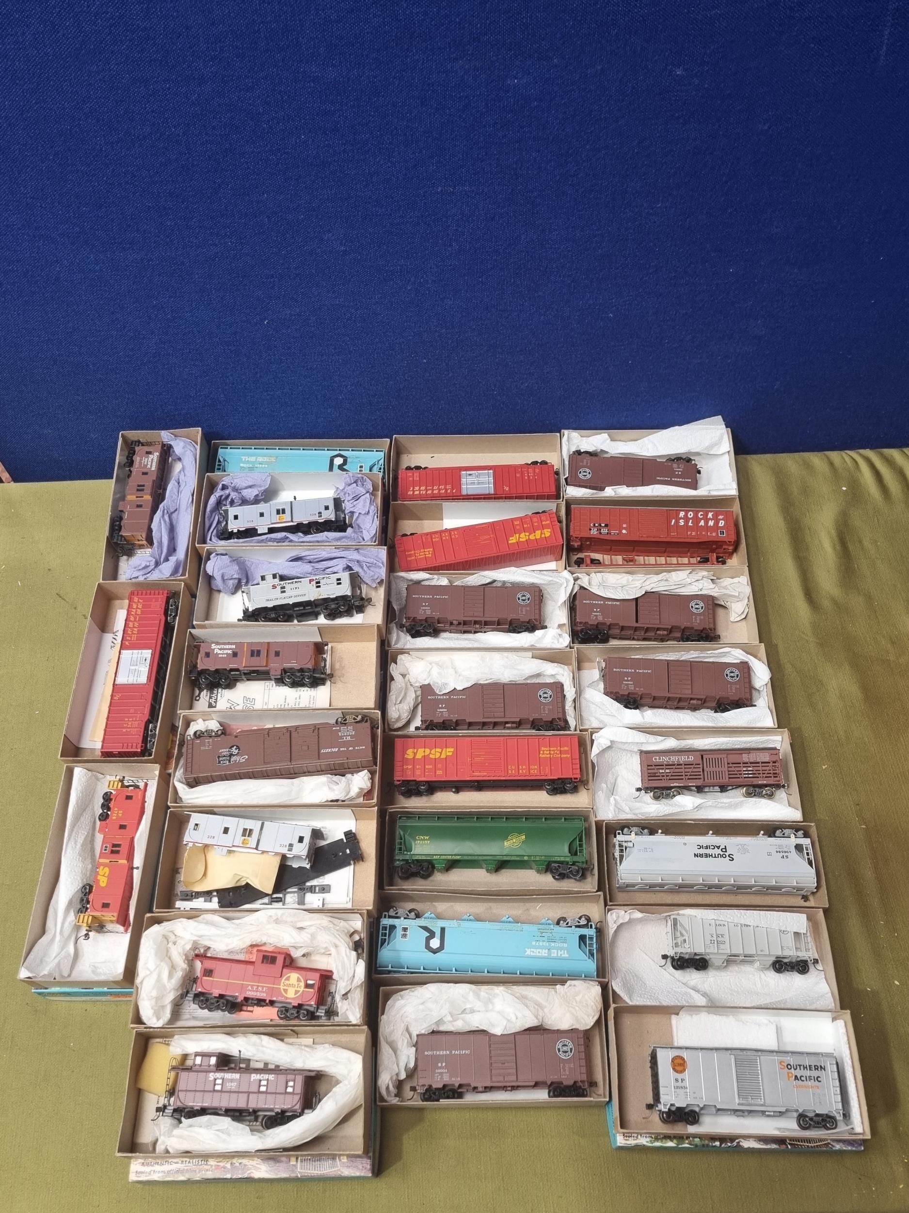 Twenty seven HO scale North American outline Fright Cars to include ...