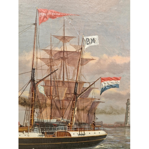 TEEN GERRITS FENENGA.'The Prins Hendrik der Nederlanden' entering the ...