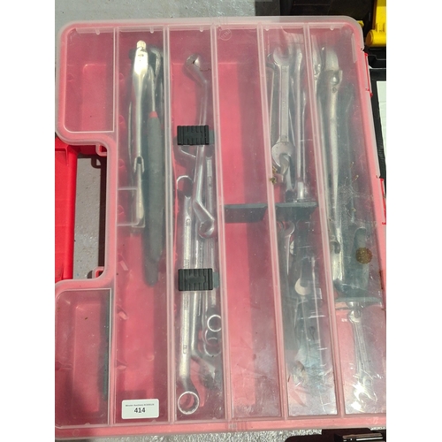 Three Tool Boxes containing assorted Tools, a case of Black and Decker ...