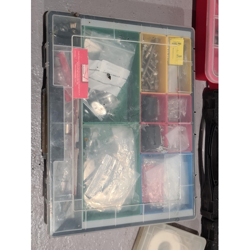 Three Tool Boxes containing assorted Tools, a case of Black and Decker ...