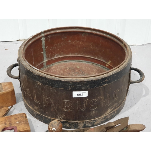 A Half Bushel with pair of carry handles and a quantity of Woodworking ...