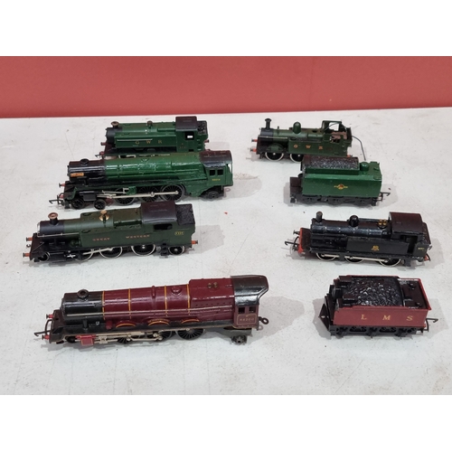 Six unboxed 00 gauge Locomotives comprising Airfix 2-6-2 GWR Prairie ...