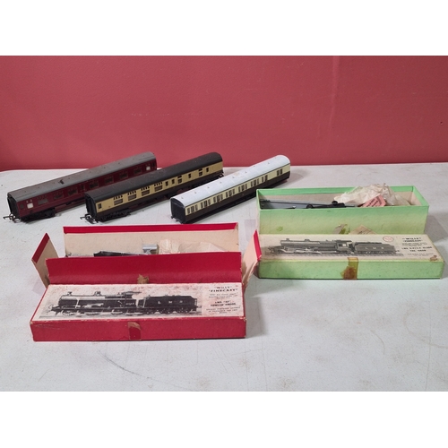 A box of 00 gauge model railway including a boxed Mainline GWR Collett ...
