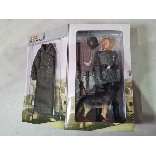 A boxed Dragon Action Figure of WWII Eastern Front Feldgendarm with Dog ...