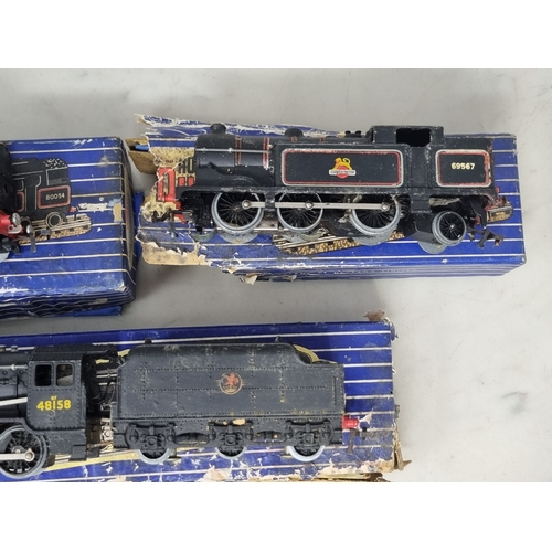 Seven Hornby Dublo 3-rail Locomotives comprising 3211 'Mallard' lacking ...