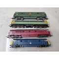 Four unboxed 00 gauge diesel Locomotives comprising Mainline Warship ...