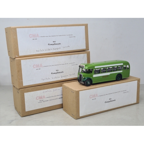 Four boxed CMA Models kit built Coaches, finished and painted to a good ...