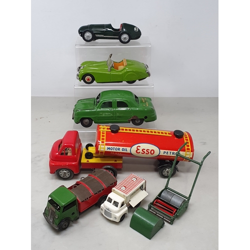 A collection of tinplate Toys including Triang clockwork Monte Carlo ...
