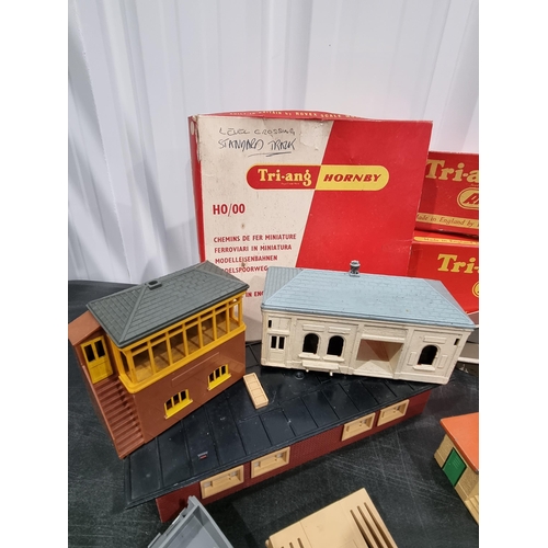 A boxed Tri-ang Railways "OO" Gauge R.140 Signal Gantry, a Tri-ang "OO ...