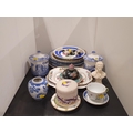 A pair of Spode Italian Jars and Covers, various Plates, a Jar and ...