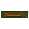 A Victorian style half hull ships model "SS Braemar London". 110 cm x ...