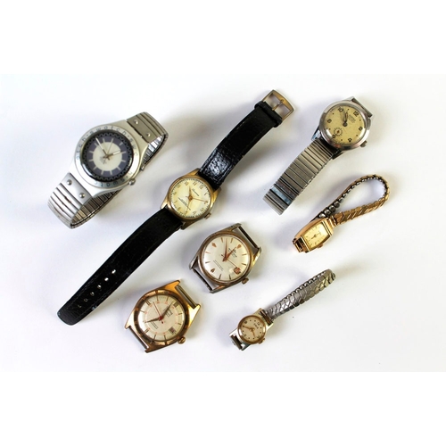 A vintage Services gentleman's 17 jewel wristwatch, knob wind together ...