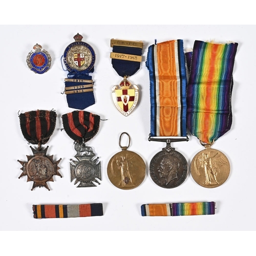 A World War One duo, awarded to P W Knowles RAMC, together with ...