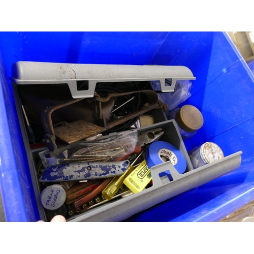 Tool box and quantity of hand tools