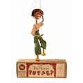 A vintage Pelham cowboy puppet, boxed (see illustration).