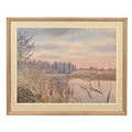 Anthony Day (1922-2023), watercolour depicting a Fenland scene with ...