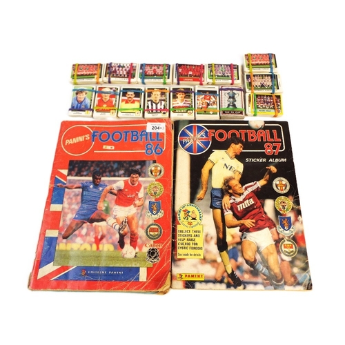 Two Panini Football Sticker Books 1986 and 1987 , The 1986 album is ...
