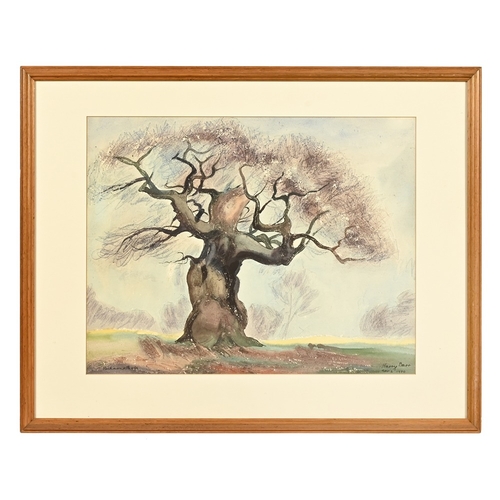 Harry Barr (1896-1987), watercolour oak tree in Richmond Park, signed ...
