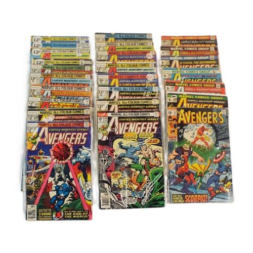Marvel Avengers 25 publications numbers between 72 and 180