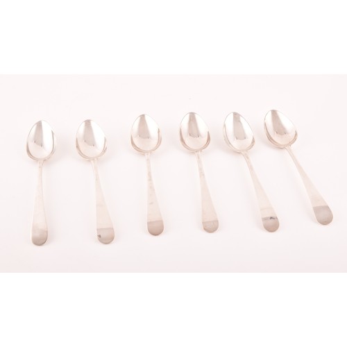 A set of six George III Scottish silver dessert spoons, hallmarked ...