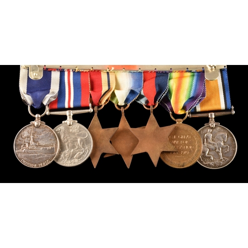 A Great War and Second World War Seven Medal group to: Able Seaman J ...