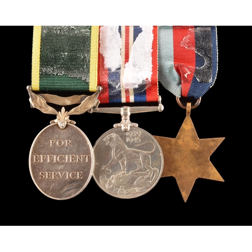 Prisoner of War. A Second World War medal trio to 4390580 Private W ...