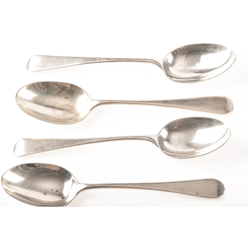 A collection of silver teaspoons, including a set of six Victorian ...