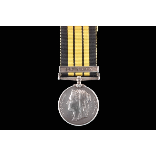 An East and West Africa 1887-1900 medal, 1 clasp Benin 1897 to W. G ...