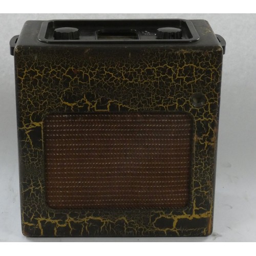 A Mc Michael portable valve radio set, model number 463 battery ...